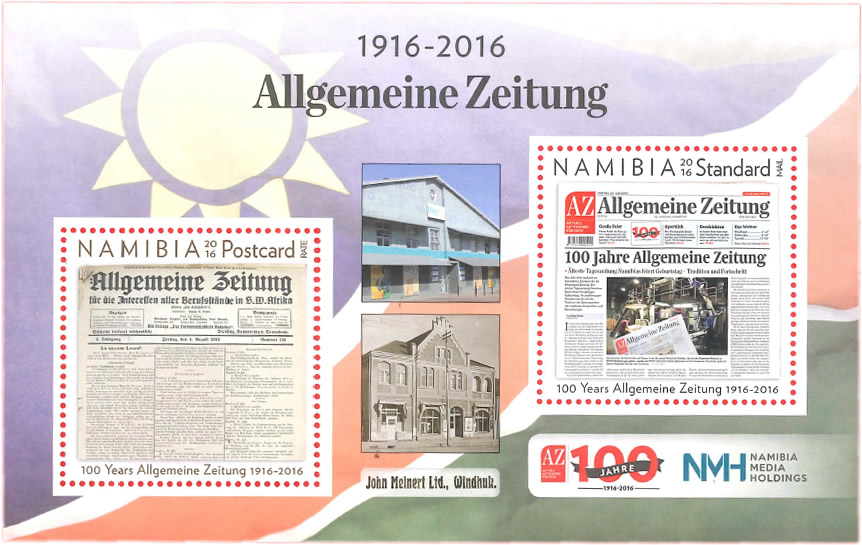 Namibia-Zeitungs-Block Auflage 5.500 Stück - Afrika - PHILAFORUM.COM ...